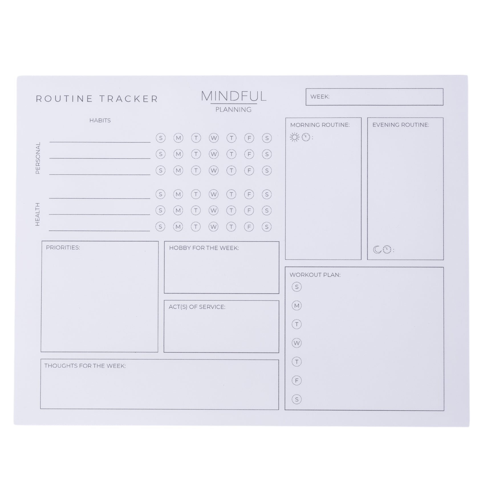 Routine Tracker – Mindful Planning